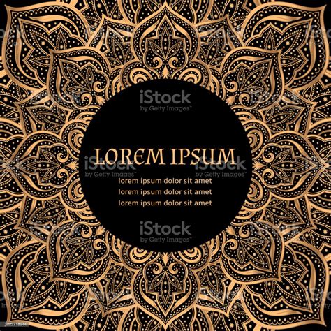 고급 배경 벡터입니다 이슬람 페이즐리 만다라 로얄 패턴 카드 템플릿입니다 라마단을 위한 다마스크 디자인 0명에 대한 스톡 벡터 아트 및 기타 이미지 Istock