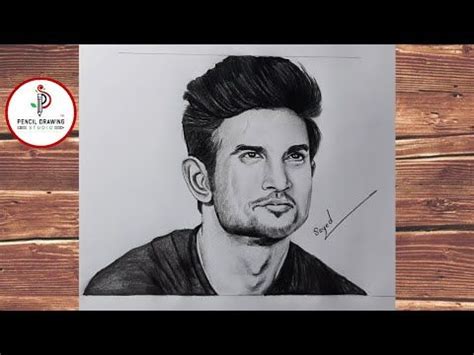 How To Draw A Sushant Singh Rajput Realistic Pencil Drawing Step