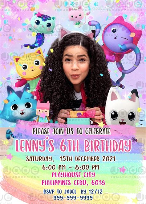 Gabby S Dollhouse Editable Birthday Templates X Or X FREE