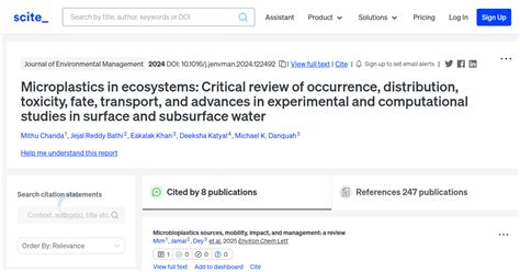 Microplastics In Ecosystems Critical Review Of Occurrence