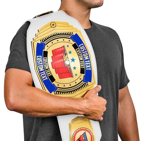 6lb Custom Beer Pong Championship Belt Trophysmack