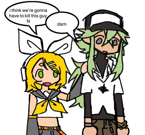 Rin And N Cute Pokemon Pokemon Memes N Pokemon