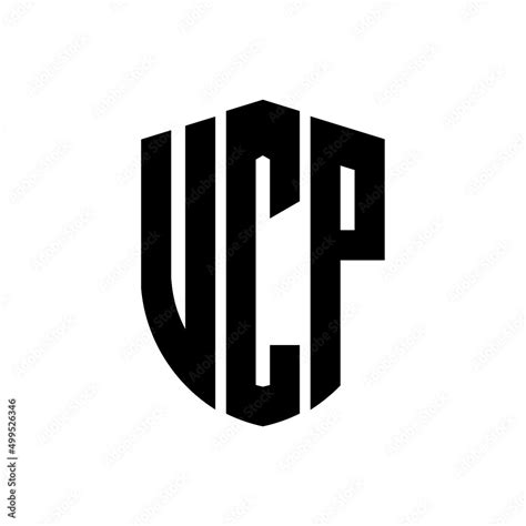 Ucp Letter Logo Design Ucp Modern Letter Logo With Black Background