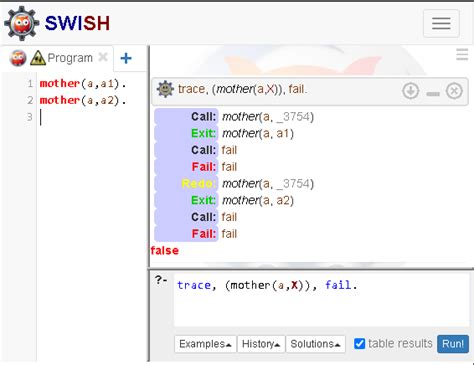 Tracing All Solutions In Swish Swi Prolog Web Site And Services Swi