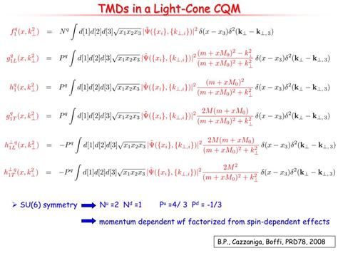 Ppt Modeling The Transverse Momentum Dependent Parton Distributions