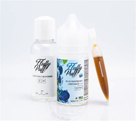 Жидкость Fluffy Puff Salt Blue Raspberry Lemonade Ice 30ml 25mg набор компонентов купить в
