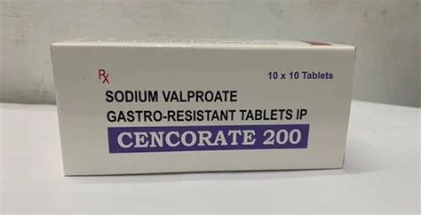 Sodium Valproate Gastro Resistant Tablets 200 Mg At ₹ 180 Box In Vadodara