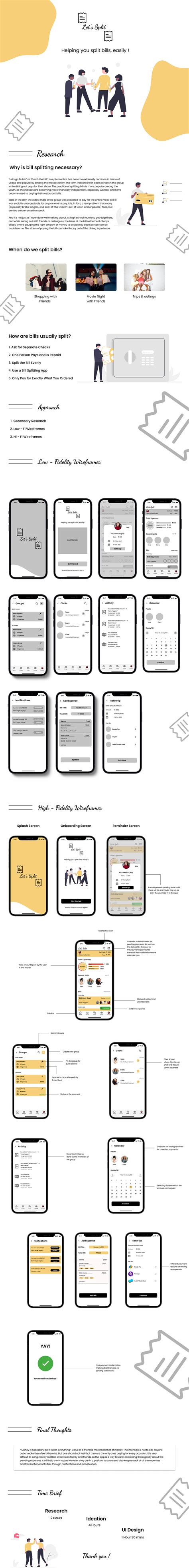Let S Split Bill Splitting App On Behance