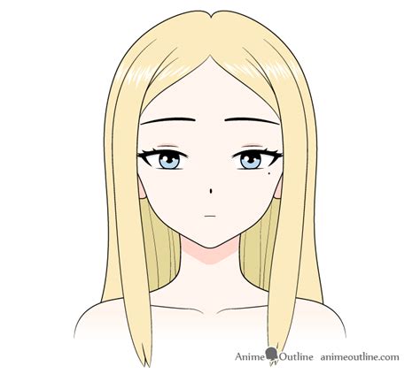 How To Draw A Beautiful Anime Girl Step By Step Animeoutline