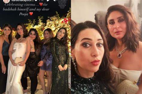 Kareena Kapoor Karisma Kapoor Glam Up For Shah Rukh Khans Secret Birthday Bash Share Inside