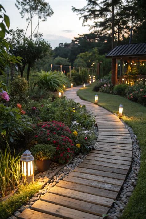 18 Inspiring Wooden Pathway Ideas For Your Garden