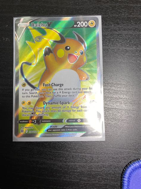 Full Art Raichu V Hobbies Toys Toys Games On Carousell