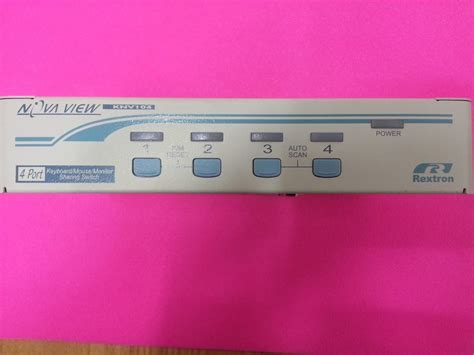 NovaView KNV 104 PS2 KVM Switch 4 Port USED GRANDBIRD
