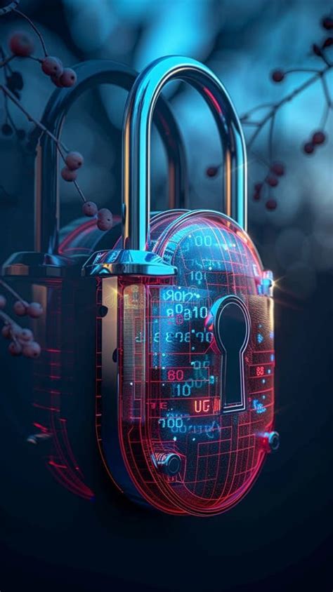 Secure Digital Environment 3d Padlock Symbolizes Cyber Security Concept