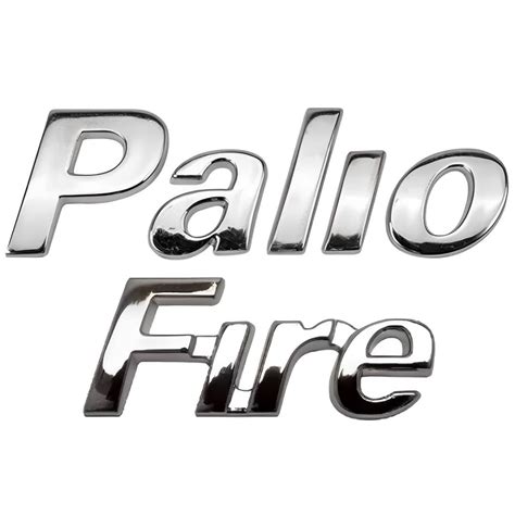 Kit Emblemas Letreiro Cromado Palio Fire Mala 2000 A 2007 Sulparts