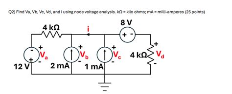 Solved Q2 ﻿find Vavbvcvd ﻿and I Using Node Voltage