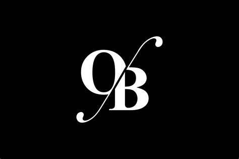 Ob Monogram Logo Design By Vectorseller Thehungryjpeg