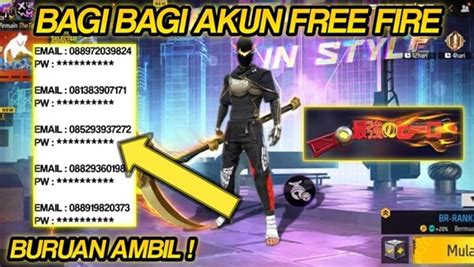 Temukan Akun FF Sultan Gratis Yang Tetap Aktif Di Sini Dan Segera Login
