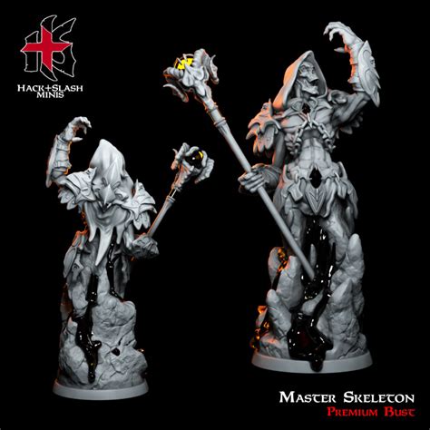 3d Printable Master Skeleton Bust By Clute