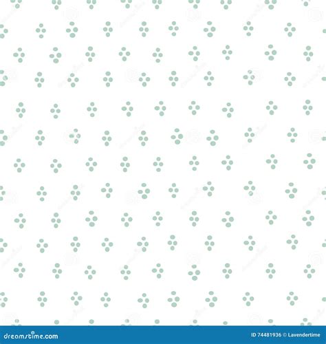 Simple Round Mint Blob Confetti Seamless Vector Print Stock Vector