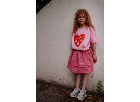 Daily Brat Ӏ Patty Heart T Shirt Pink Cosmos Ӏ Confetti Conceptstore