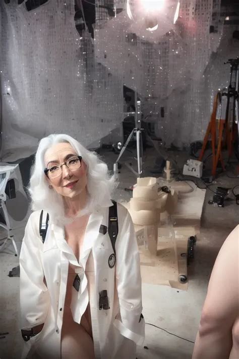 Dopamine Girl Wide Shot Year Old An E Girl Fit Naked Photo Studio Day Time Studio