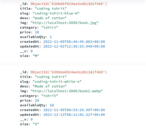 Mongoose How Can I Model My Clothes Ecommerce Product In Mongodb