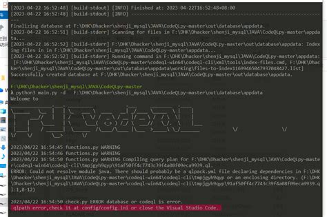 Checkpy Error Database Or Codeql Is Error Qlpath Errorcheck It At