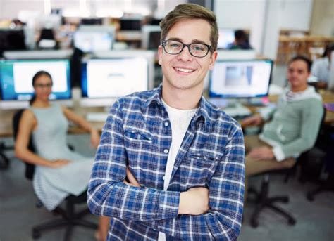 Hes A Talented Young Pro Portrait Of A Young Man Standing In An Office