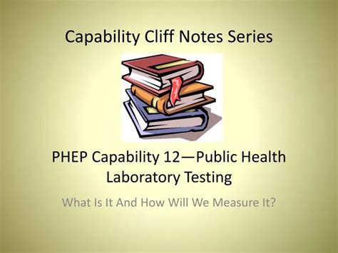 Ppt Capability Cliff Notes Series Phep Capability 12—public Health