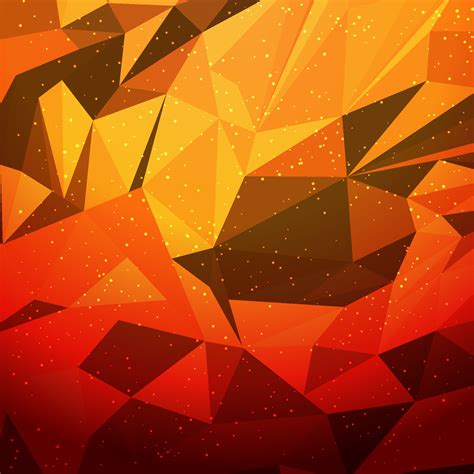 Abstract Orahge Geometric Triangular Desing Low Polygon Background