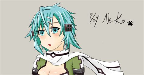 女の子 刀劍神域 Ggo 朝田詩乃 Ne Koฅ貓のイラスト Pixiv