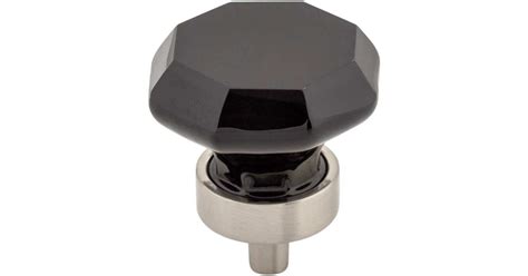 Top Knobs Tk137bsn Black 1 38 Inch Geometric Cabinet Knob From The