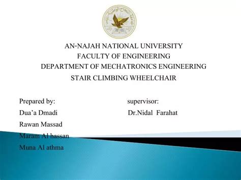 Ppt An Najah National University Faculty Of Engineering Department Of