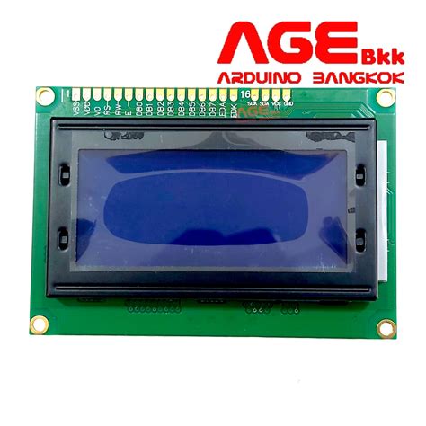 Lcd 1604 Module จอแสดงผล Lcd 16x4 ขนาด 16 ตัวอักษร 4 บรรทัด สีน้ำเงิน