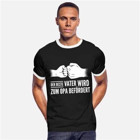 Papa Wird Opa Geschenk Spruch Männer Ringer T Shirt Spreadshirt