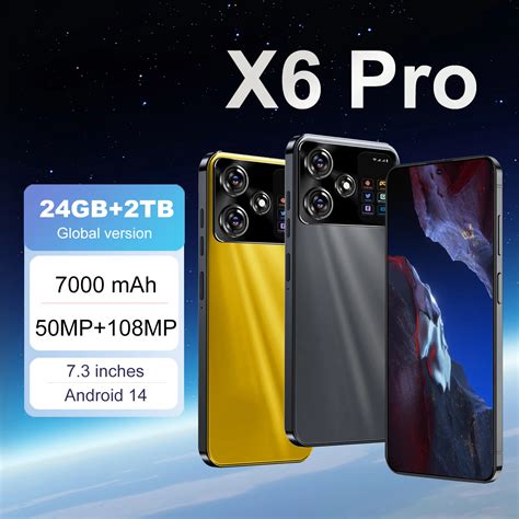 Новый смартфон Poca X6 Pro телефон телефон с экраном 7 3 дюйма Hd
