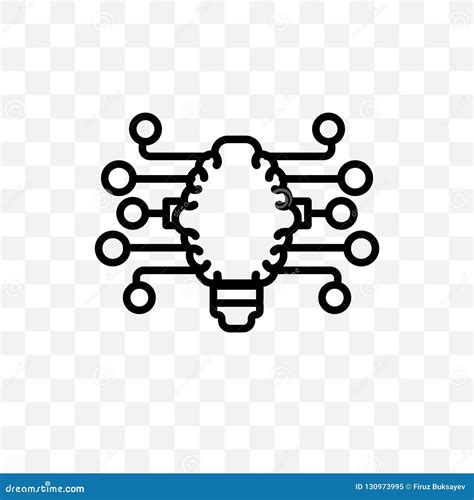Difference Engine Vector Linear Icon Isolated On Transparent Background Difference Engine