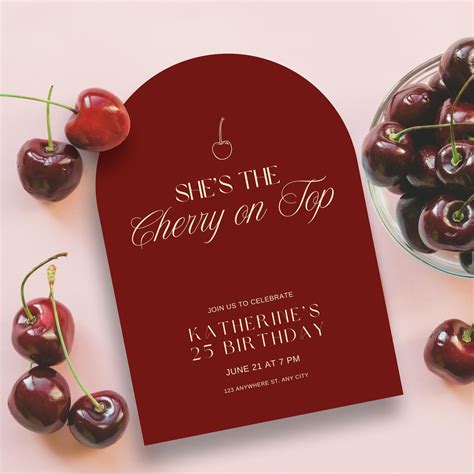 Shes The Cherry On Top Cherry Themed Party Cherry On Top Party