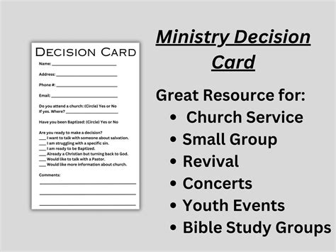 Decision Card Template For Formal Decision Making Professional Sample