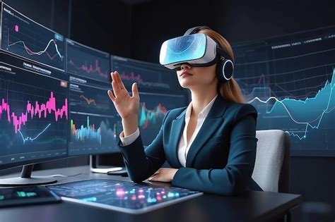 Premium Photo Metaverse In Business Workplace Virtual Reality