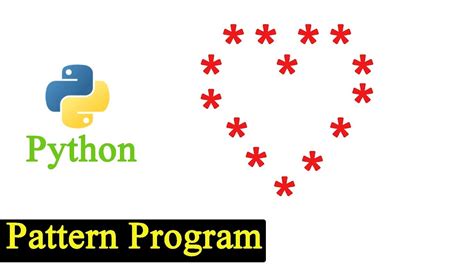 Python Pattern Program Printing Stars In Heart Shape Youtube
