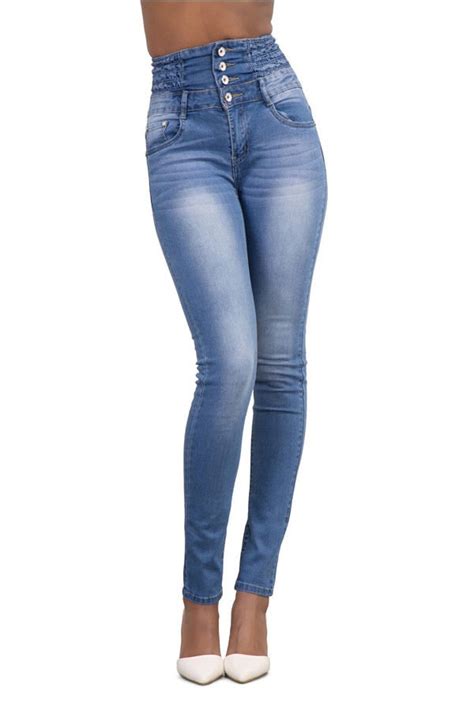 Hualong Plus Size Skinny Super High Waisted Jeans Online Store For Women Sexy Dresses