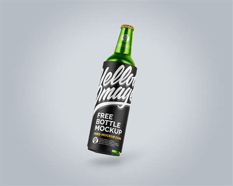 Metallic Drink Bottle With Holder Mockup The Free Mockup
