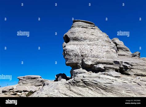 The Sphinx Sfinxul Natural Rock Formation In The Bucegi Natural Park