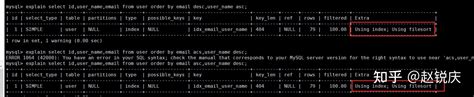 sql优化 order by优化（七） 知乎