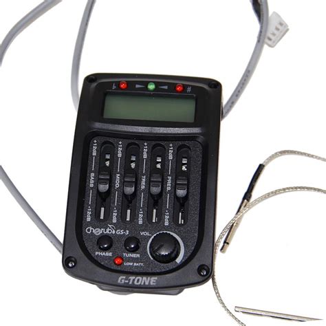 CHERUB GS-3 эквалайзер для акустической гитары врезной, 4-х полосный с ...