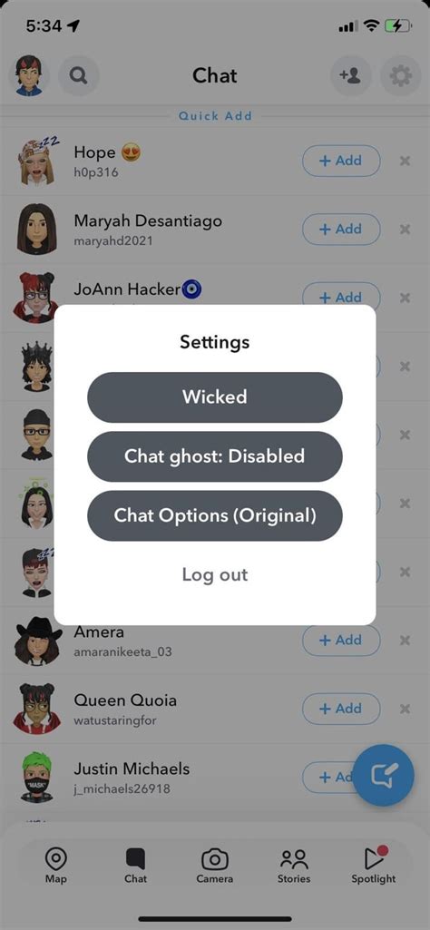 Snapchat Wicked Ios 16 17 Rjailbreak