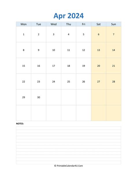 Editable Calendar April 2024 Jill Romona