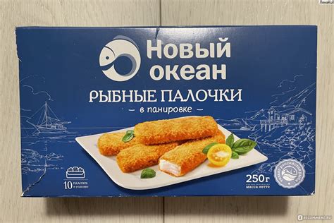 Рыбные палочки Новый океан в панировке - «Сочные рыбные палочки из ...
